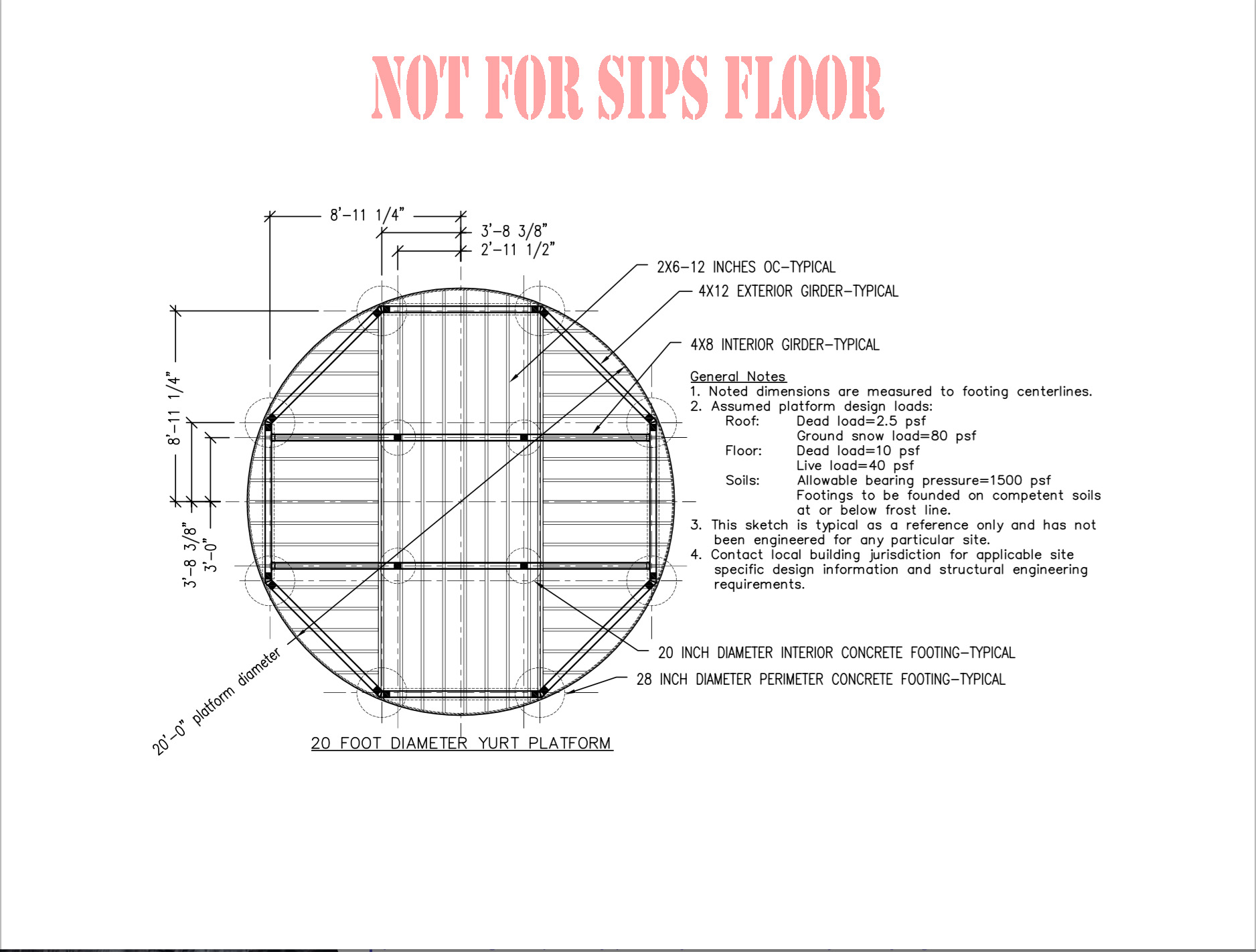 How To Build A Yurt Platform - Yurt Platform Plans - Shelter Designs